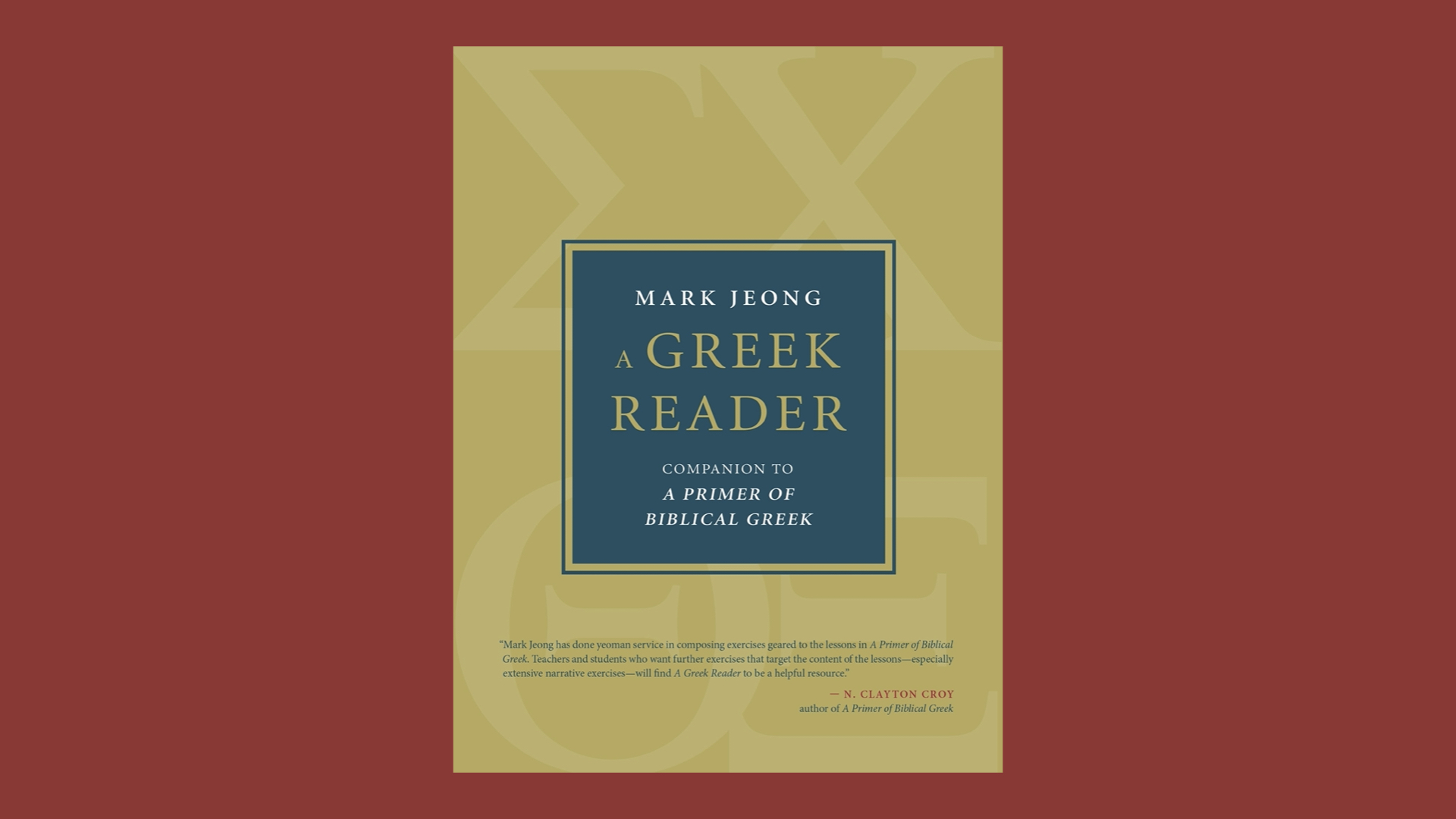 A Greek Reader - Brent Niedergall